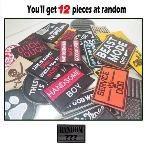 TXSN | Art | 2pcs Random Tactical Morale Embroidery Loop And Hook ...